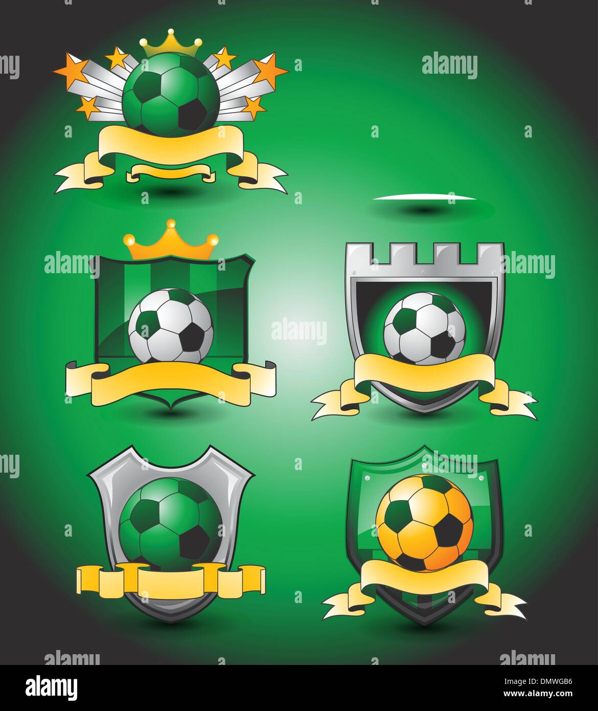 Soccer ribbon Stock Vector Images - Alamy