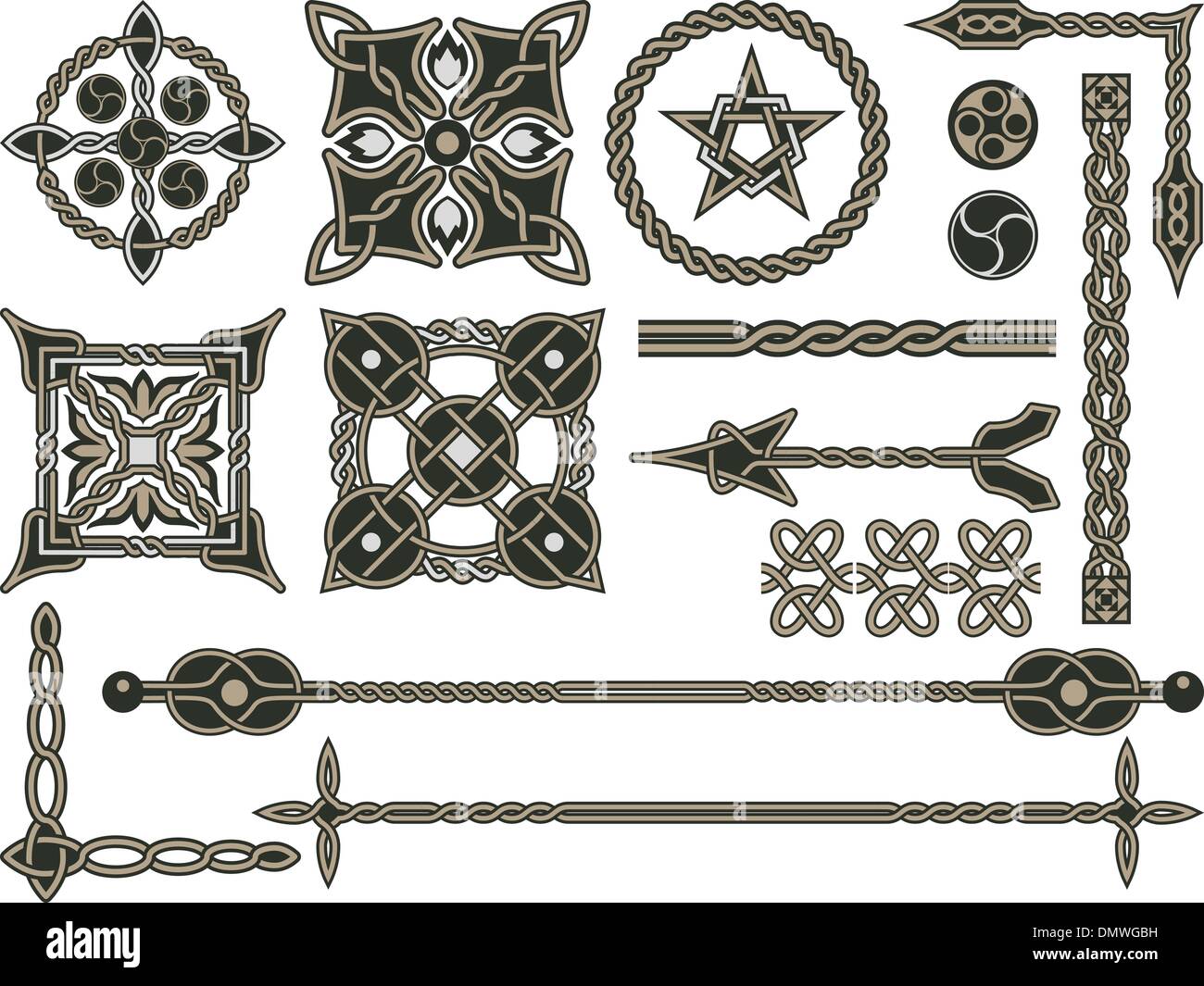 Celtic traditional elements Stock Vector Image & Art - Alamy