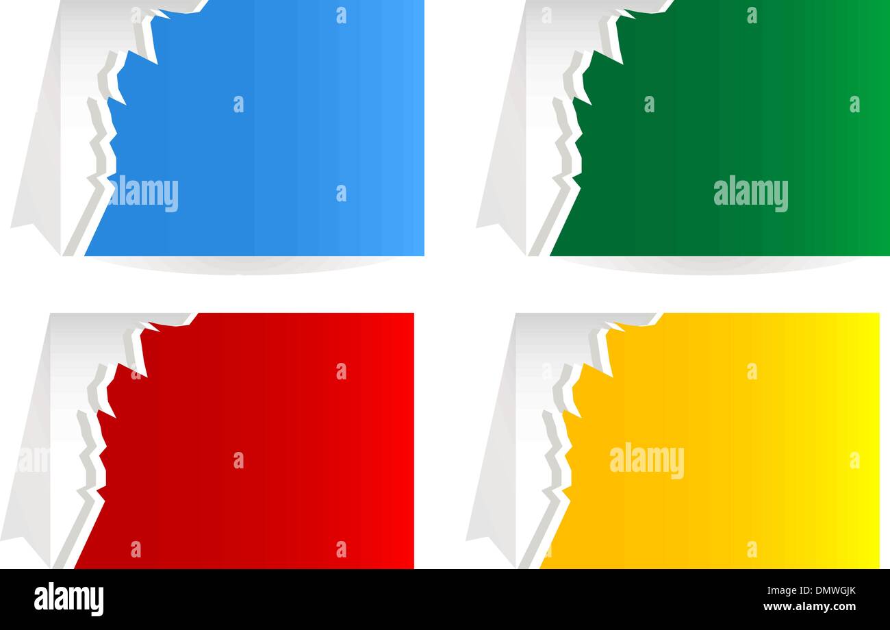 Torn paper banners set Stock Vector Image & Art - Alamy