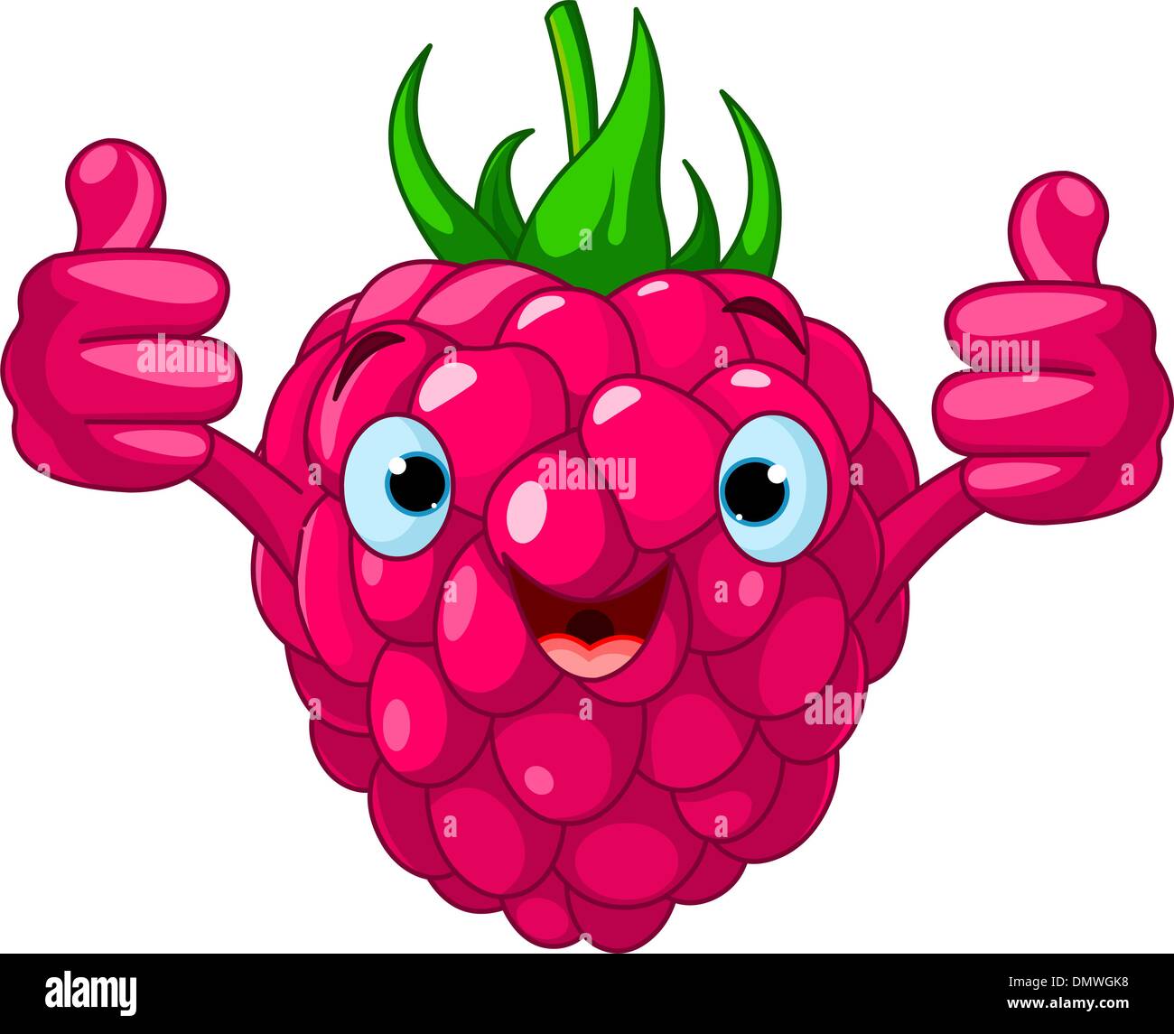 Cartoon illustration funny raspberry fruit hi-res stock photography and ...
