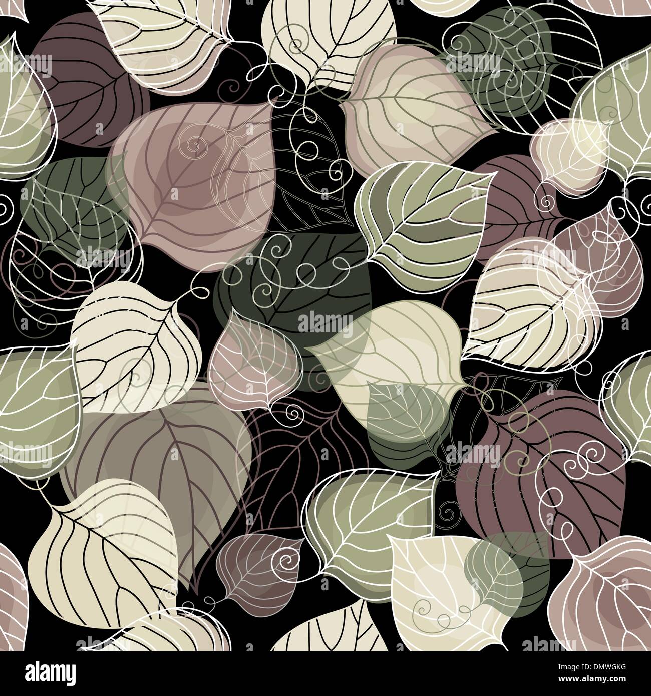 Autumn leaf dark background Stock Vector Images - Alamy