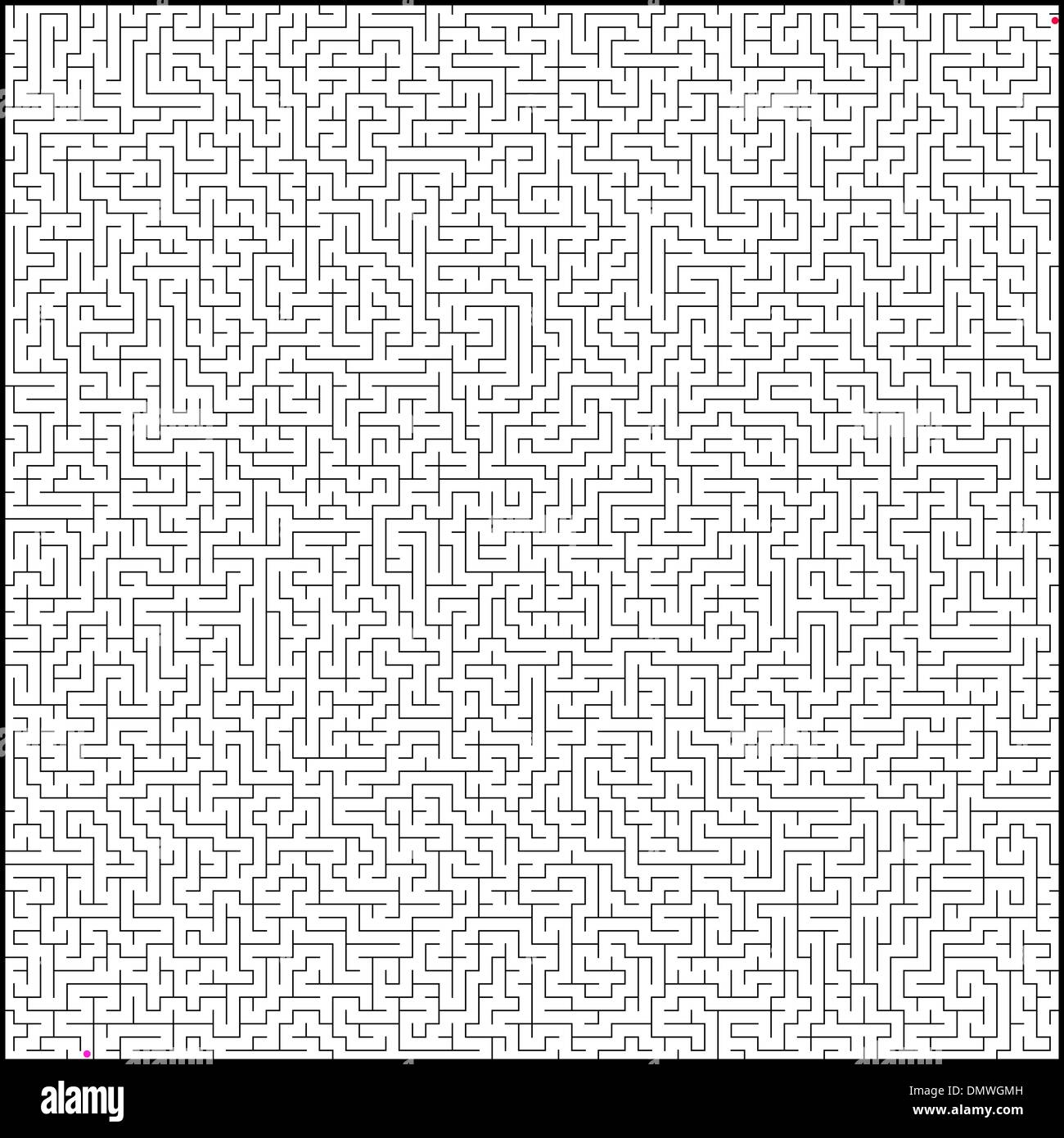Vector illustration of perfect maze. EPS 8 Stock Vector Image & Art - Alamy