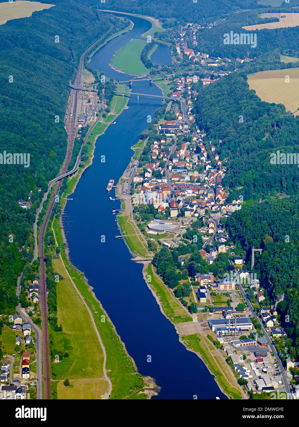 Aerial view bad schandau hi-res stock photography and images - Alamy