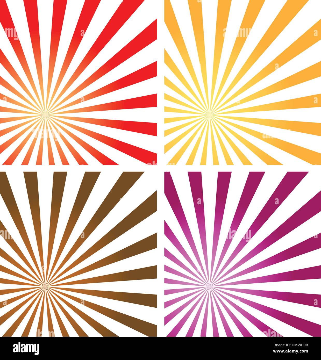 Retro patterns sunburst hi-res stock photography and images - Alamy