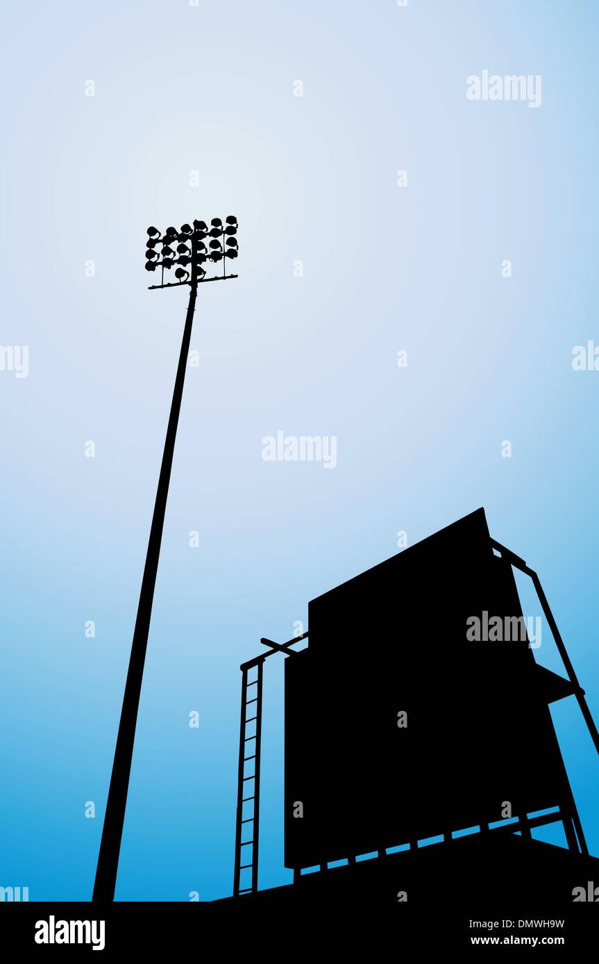 Floodlight Football Stadium Stock Vector Images - Alamy