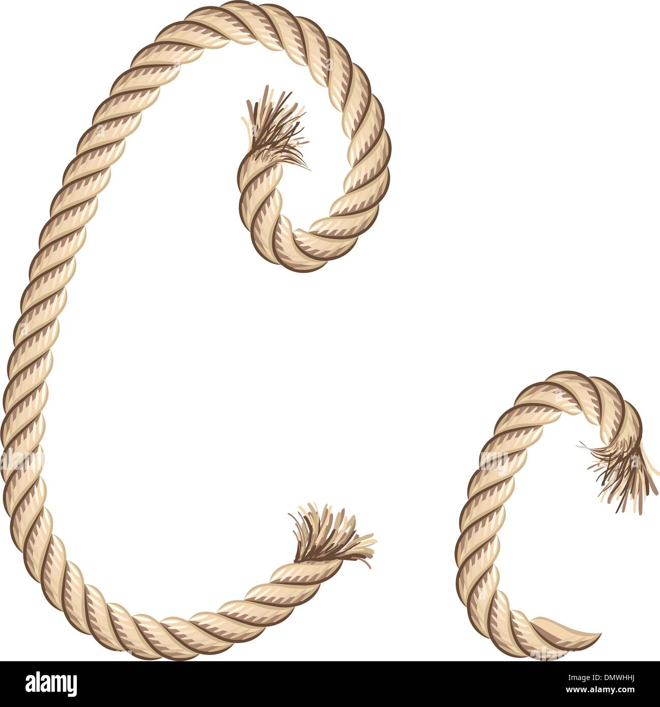Rope Alphabet Letter High Resolution Stock Photography and Images - Alamy