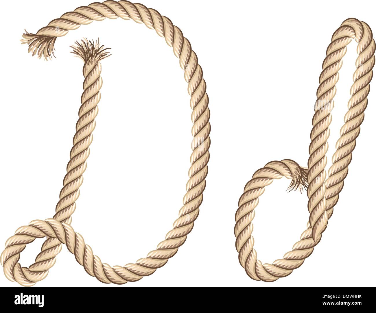 Rope Alphabet Letter High Resolution Stock Photography and Images - Alamy