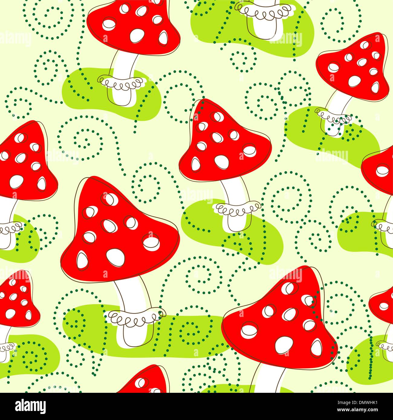 Mushrooms texture Stock Vector Images - Alamy