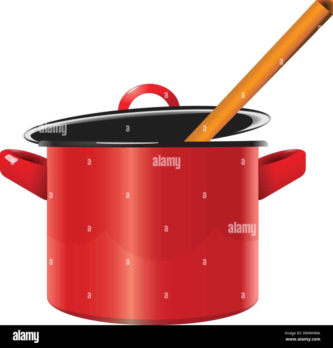 Porcelain saucepan Stock Vector Images - Alamy
