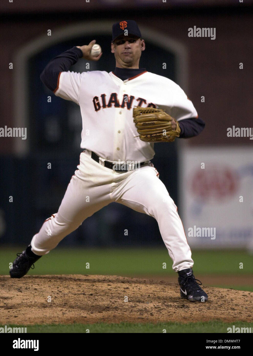 Jun 06, 2001; San Francisco, CA, USA; San Francisco Giant Mark Gardner ...