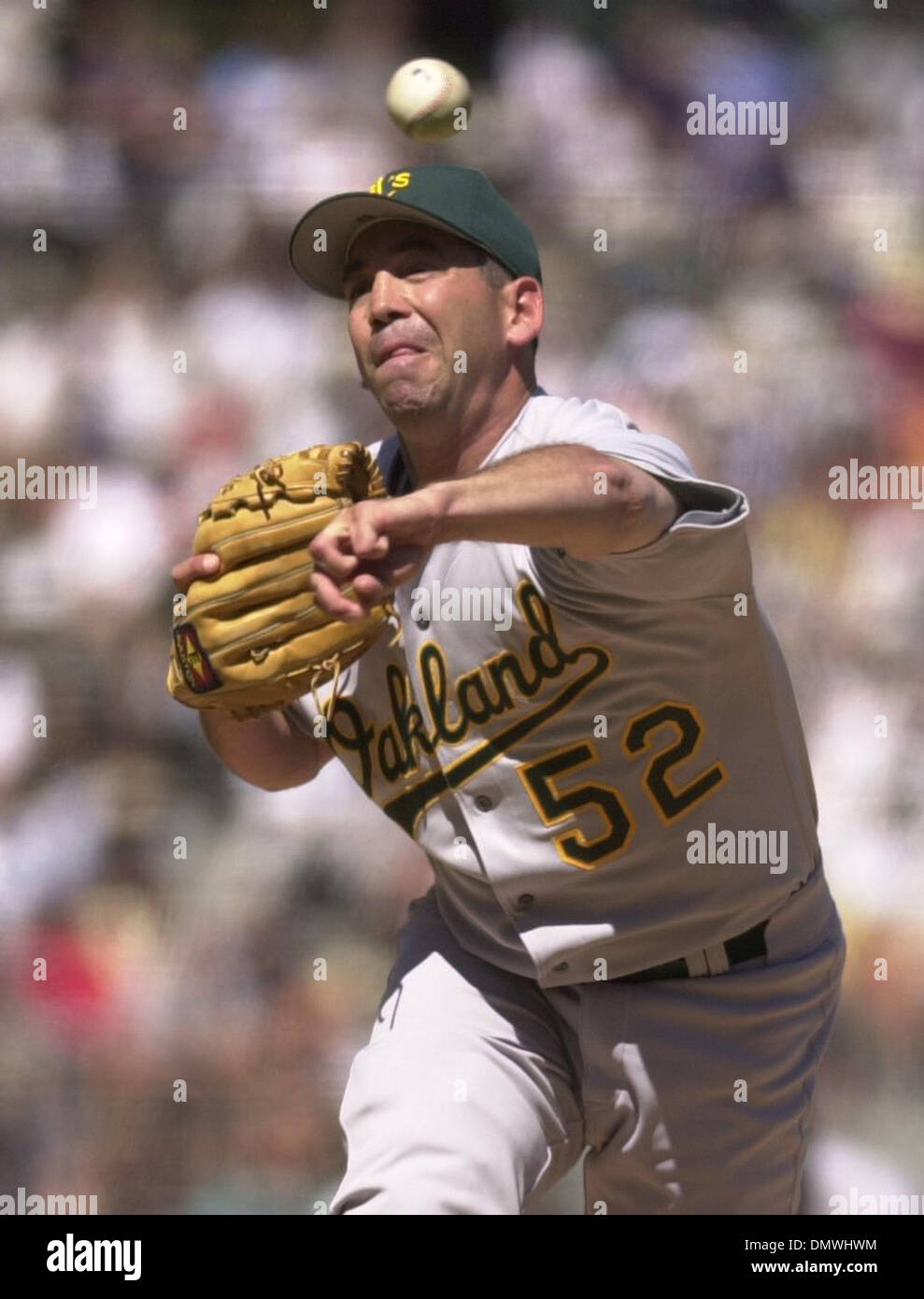 Jun 16, 2001; San Francisco, CA, USA; A's pitcher Mike Magnante sales ...