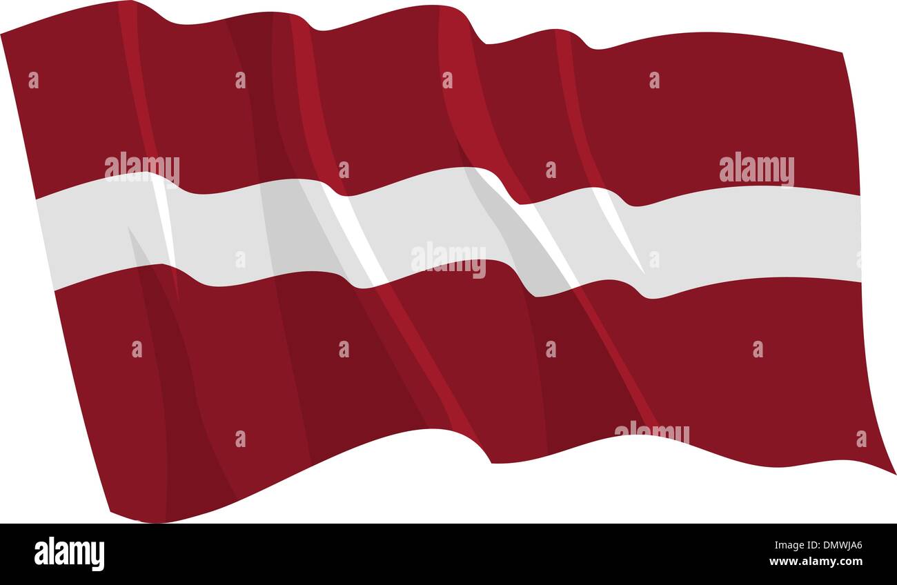 Political waving flag of Latvia Stock Vector Image & Art - Alamy