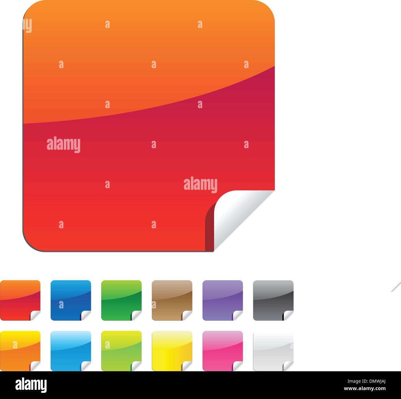 Square sticker hi-res stock photography and images - Alamy