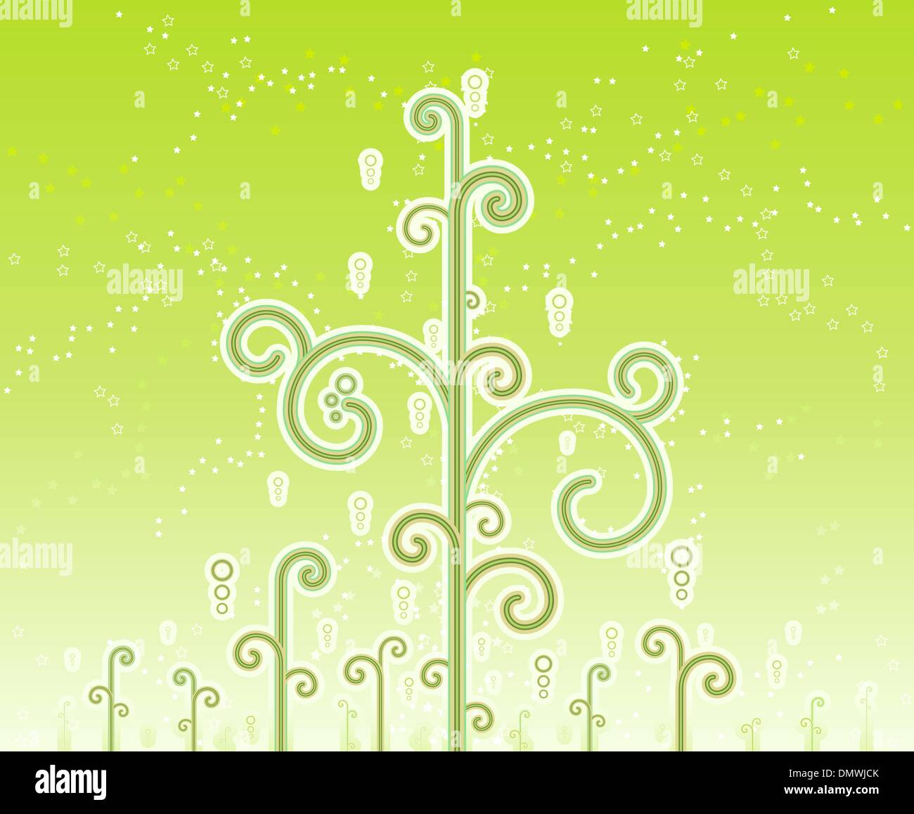 Swirly tree illustration Stock Vector Images - Alamy