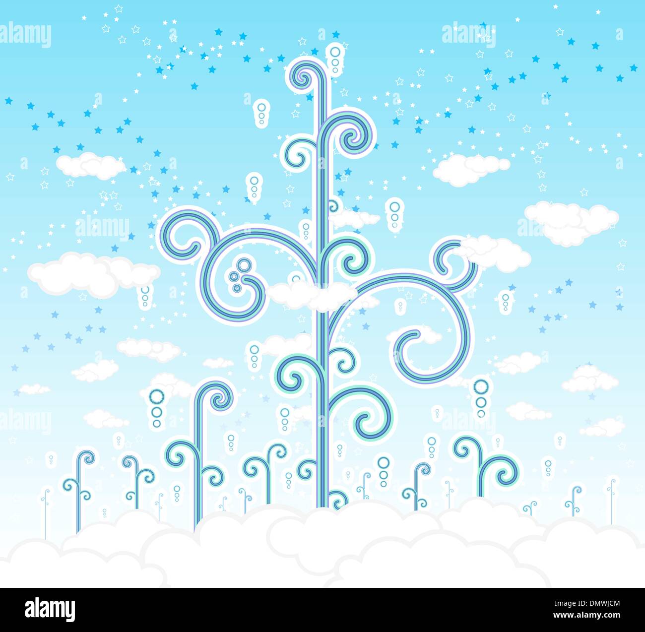 Magical leaves Stock Vector Images - Alamy