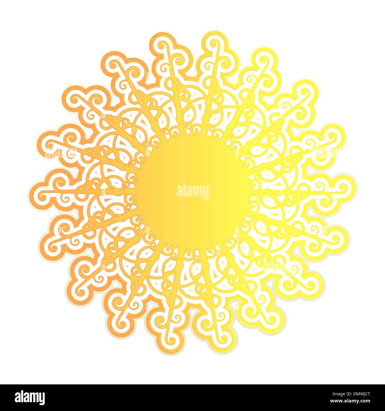 Funky retro floral sun Stock Vector Image & Art - Alamy