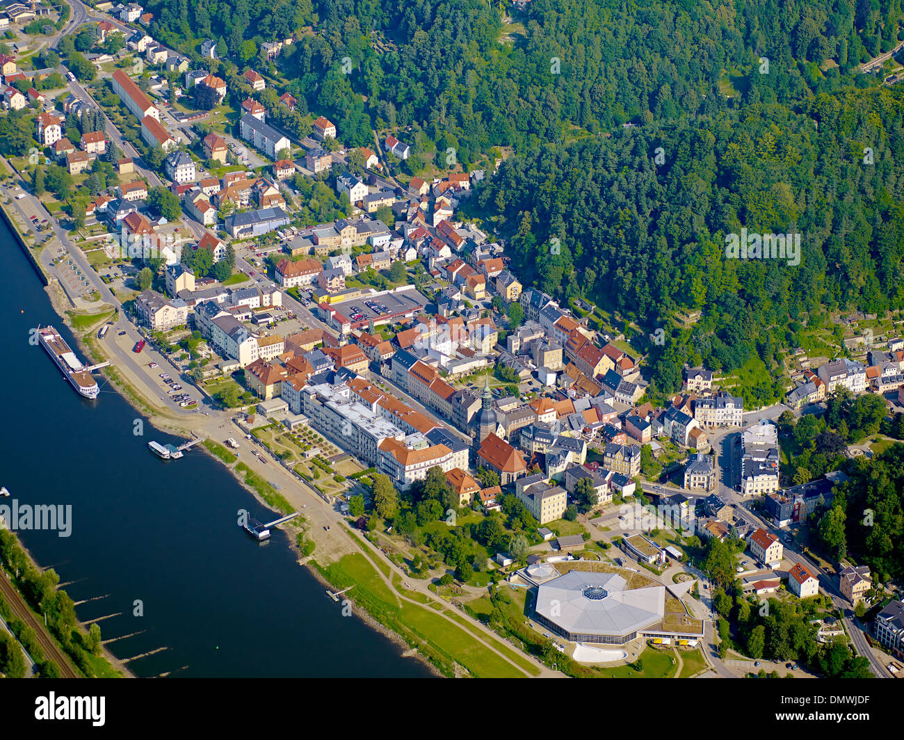 Aerial view bad schandau hi-res stock photography and images - Alamy