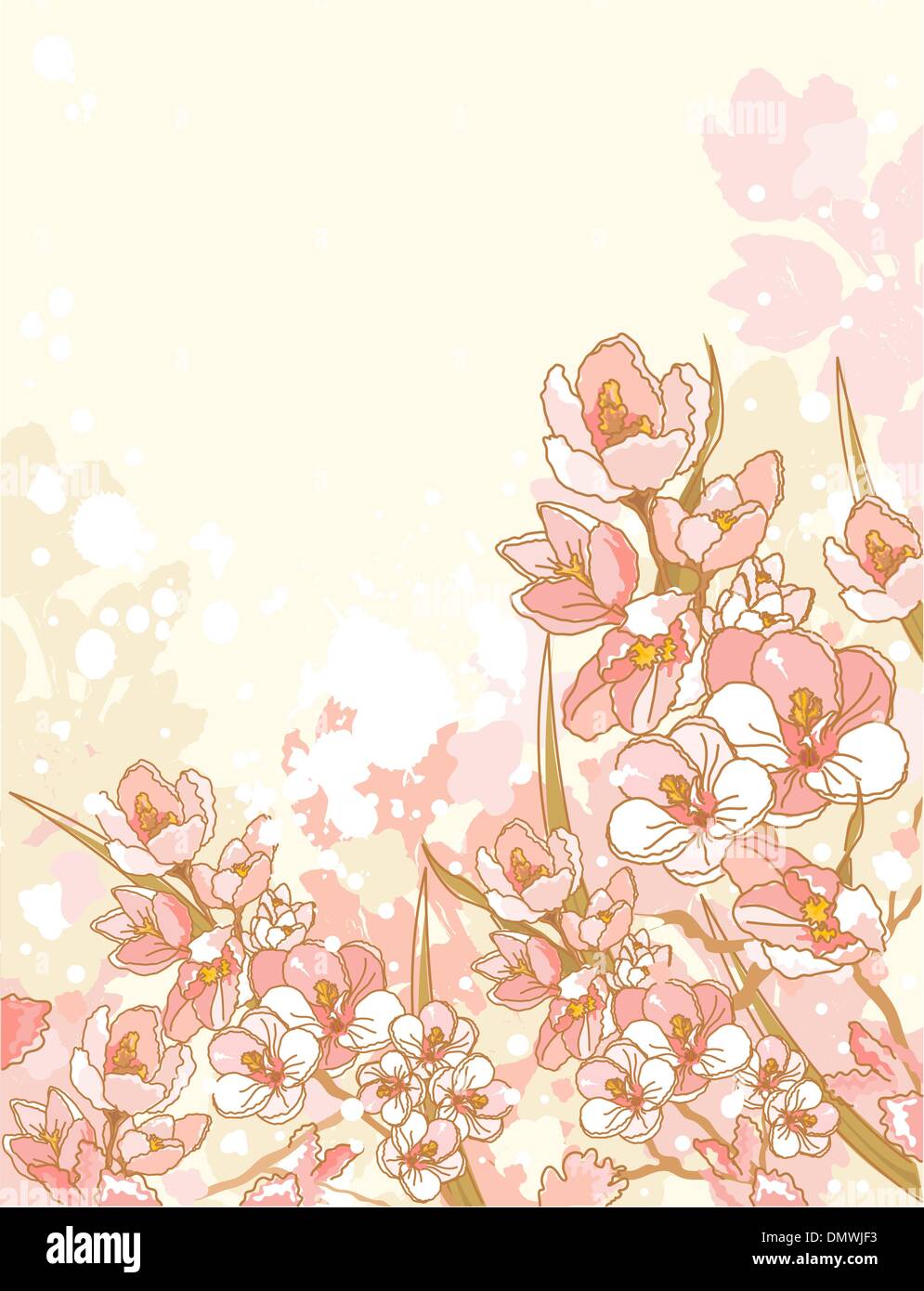 Spring flowers design Stock Vector Image & Art - Alamy