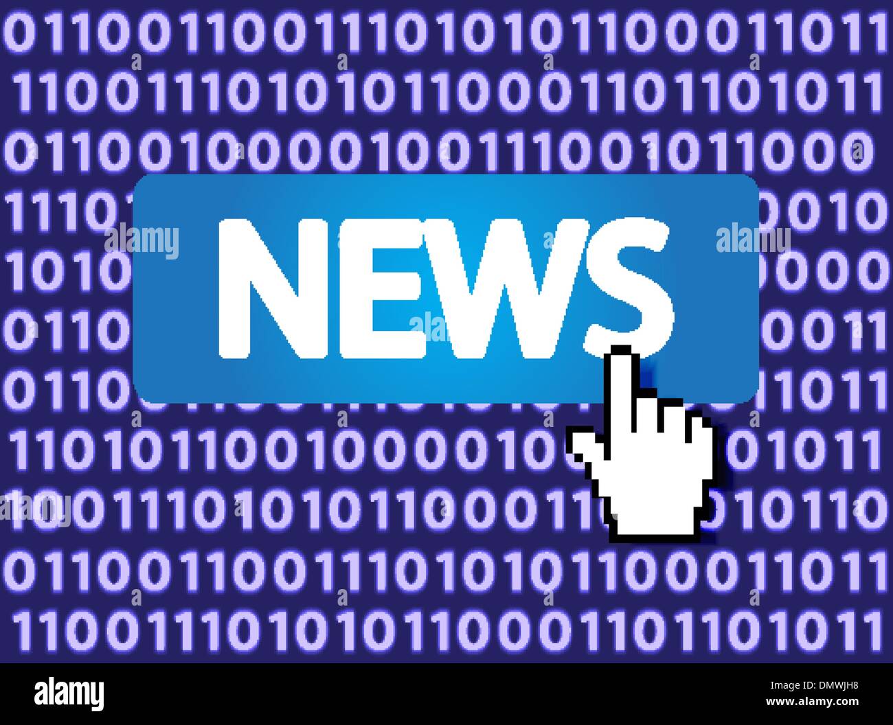 Binary code white icons Stock Vector Images - Alamy