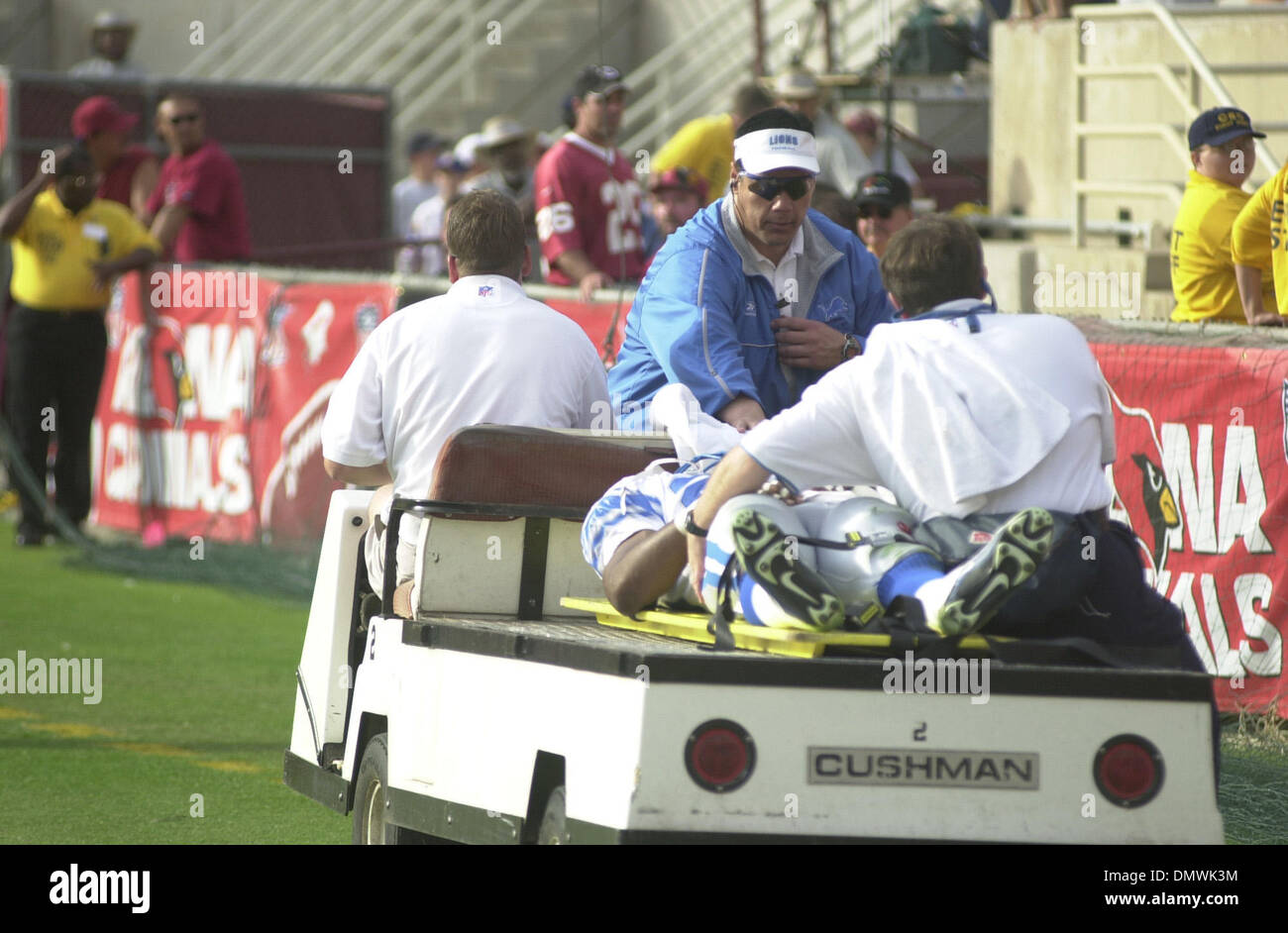 Nov 18, 2001; Tempe, AZ, USA; NFL Football: Detroit Lions RON RICE ...