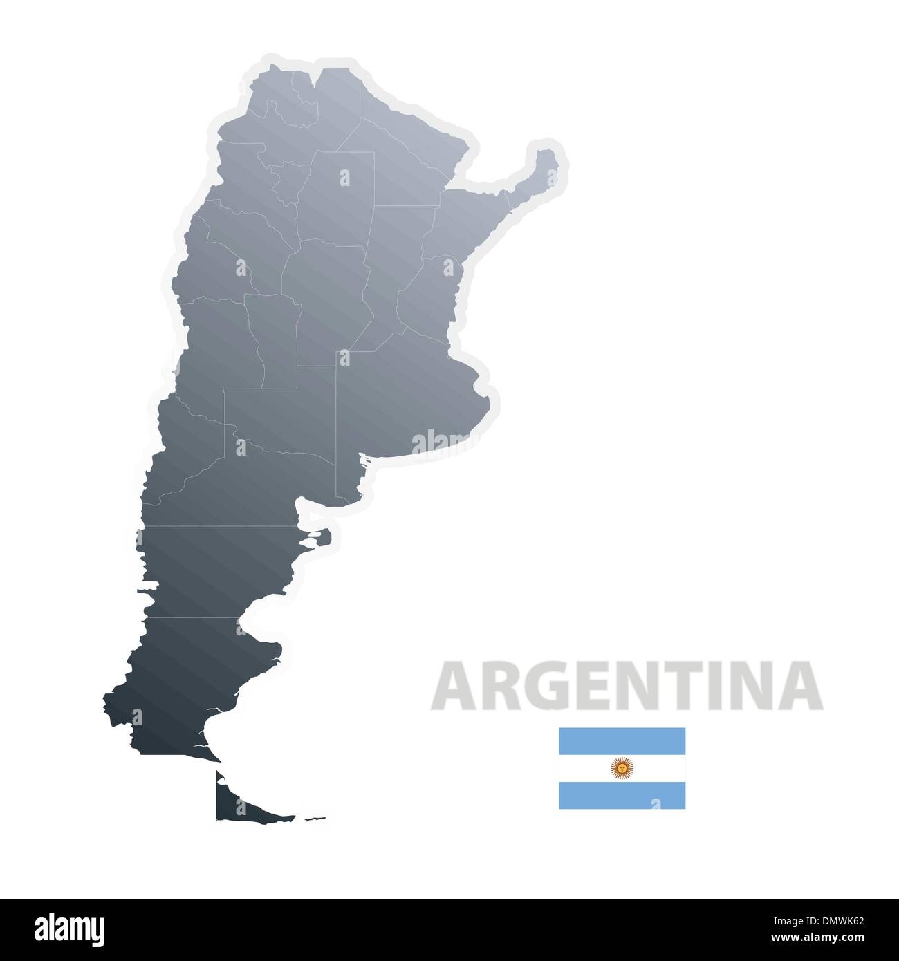 Argentina map with official flag Stock Vector Image & Art - Alamy