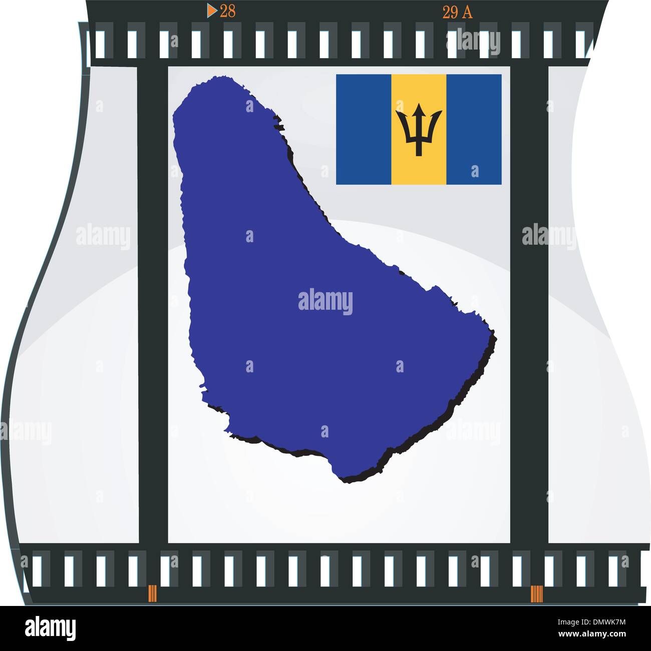 Barbados scalable map hi-res stock photography and images - Alamy