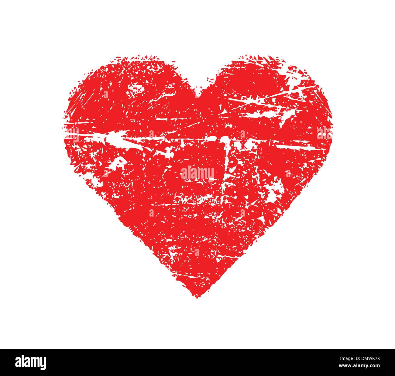 Abstract heart drawing Cut Out Stock Images & Pictures - Alamy