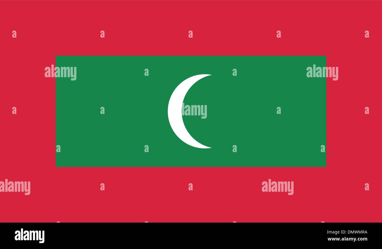 Maldives flag hi-res stock photography and images - Alamy