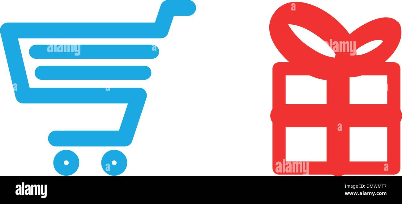 Shopping blue Stock Vector Images - Alamy