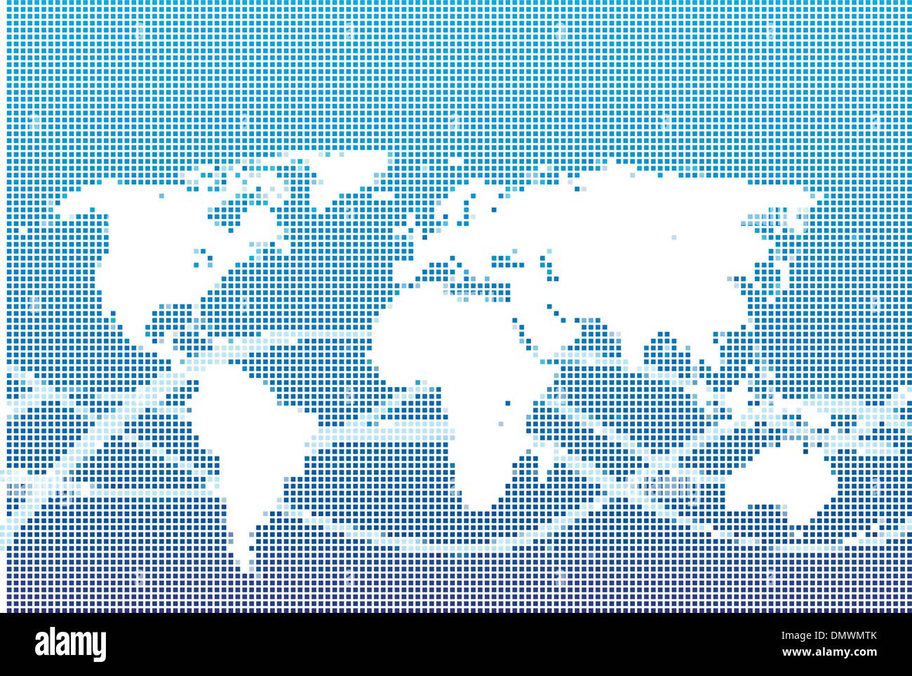 Dot vector map hi-res stock photography and images - Alamy