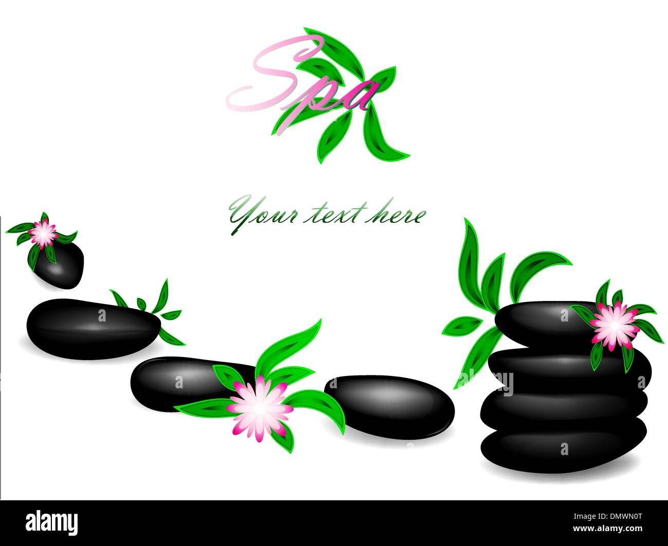 Asian spa Stock Vector Images - Alamy