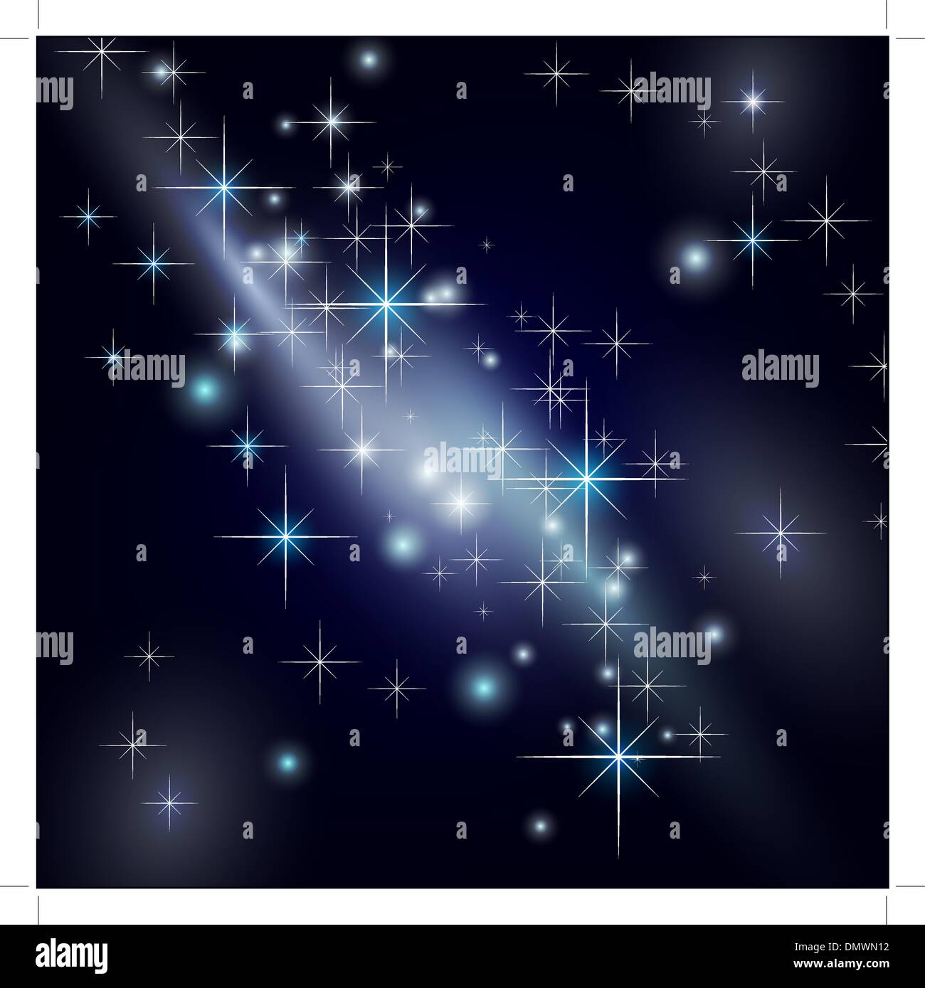 Mystical night sky Stock Vector Images - Alamy