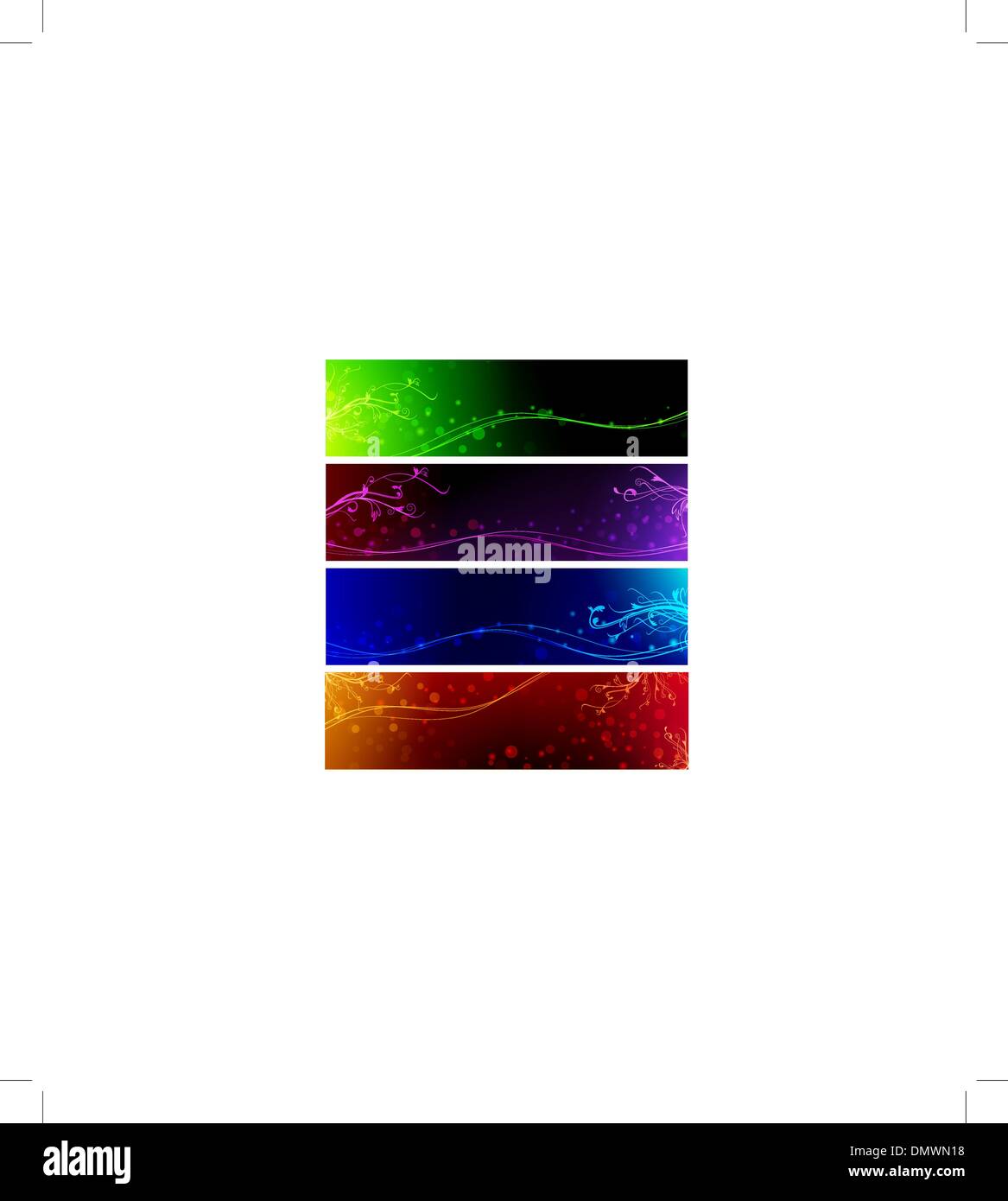 Neon frame collection glowing Stock Vector Images - Alamy