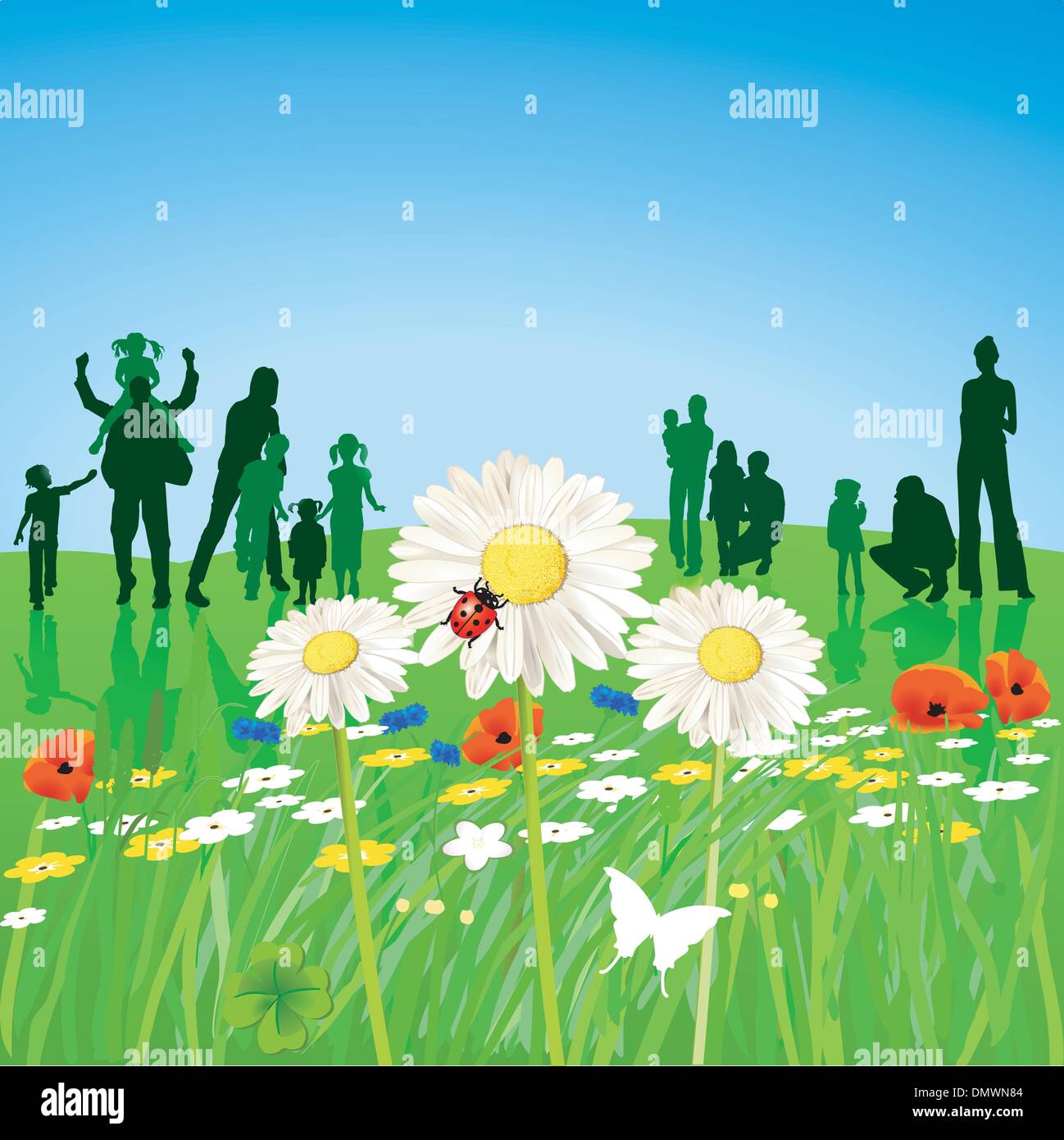 Spring summer car Stock Vector Images - Alamy