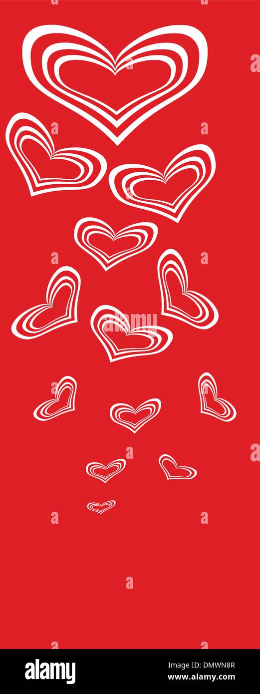 two red heart Stock Vector Image & Art - Alamy