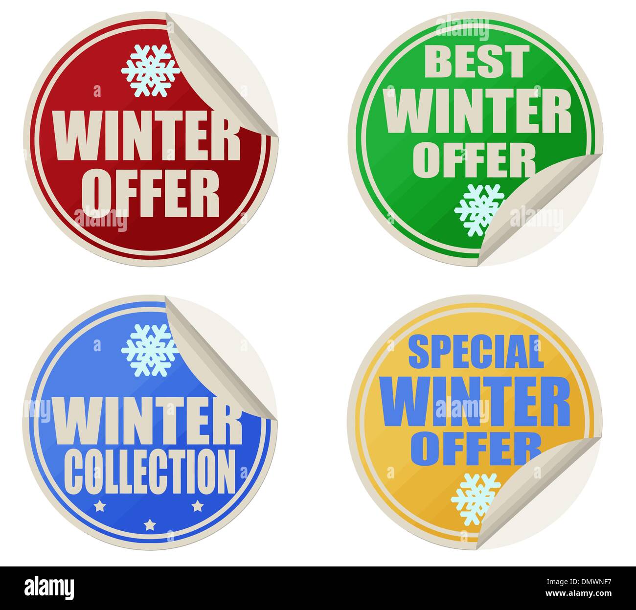 Product stickers Stock Vector Images - Alamy