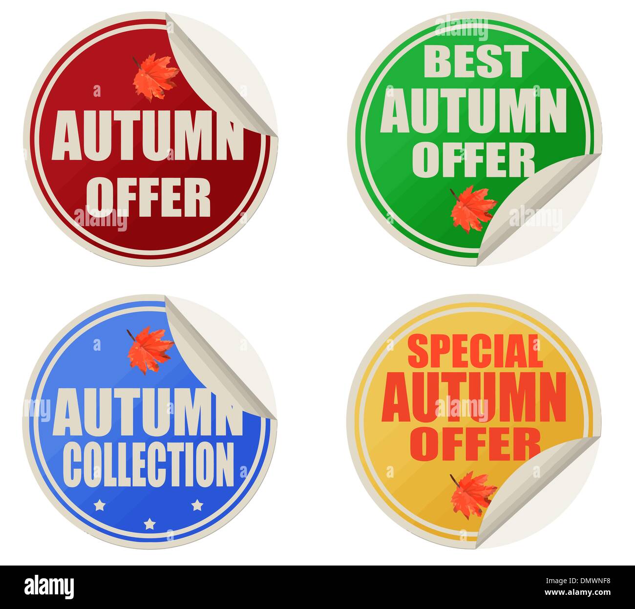 Product stickers Stock Vector Images - Alamy