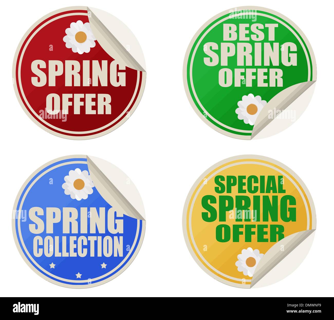 Best spring offers stickers set Stock Vector Image & Art - Alamy