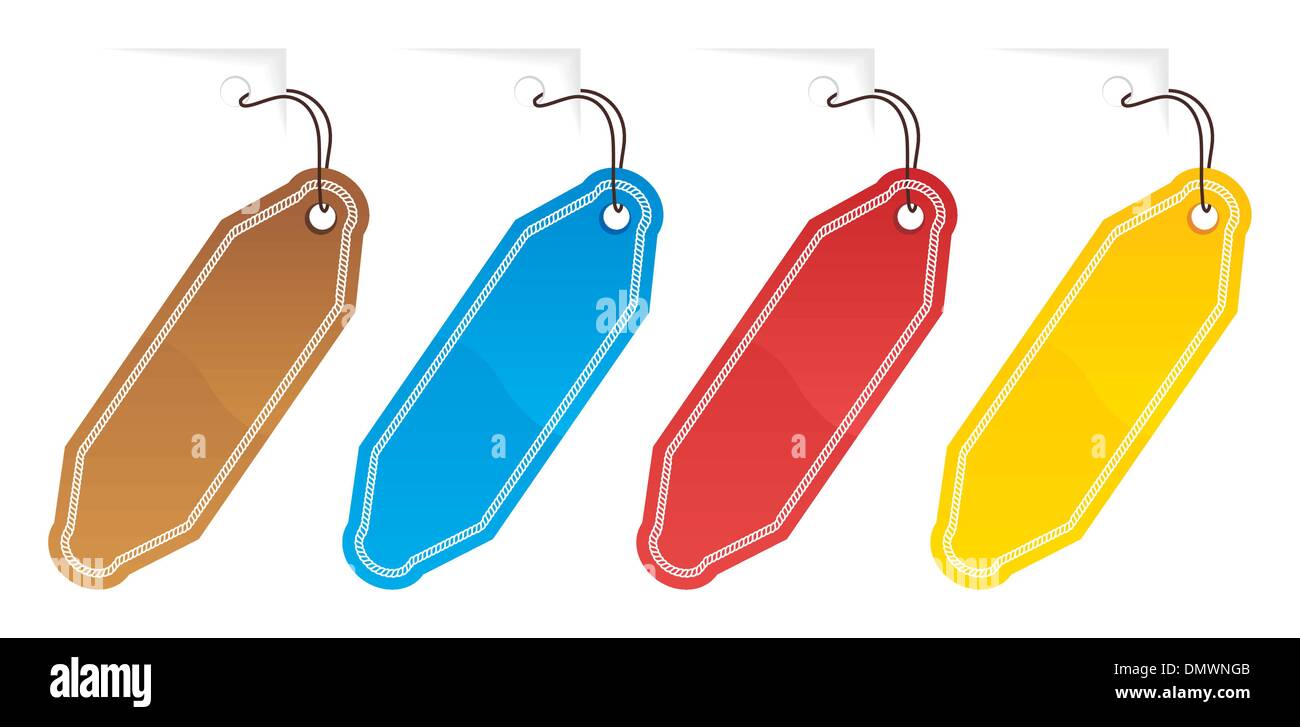 String labels Stock Vector Images - Alamy