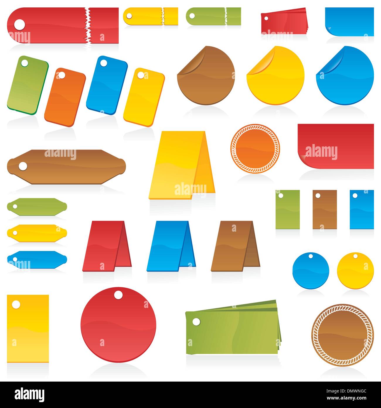 Set of color labels Stock Vector Image & Art - Alamy