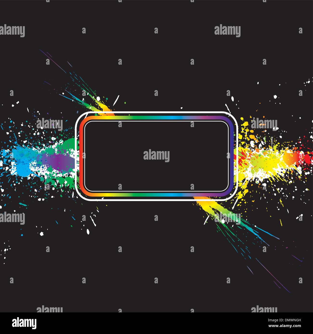 Border paint splat Stock Vector Images - Alamy