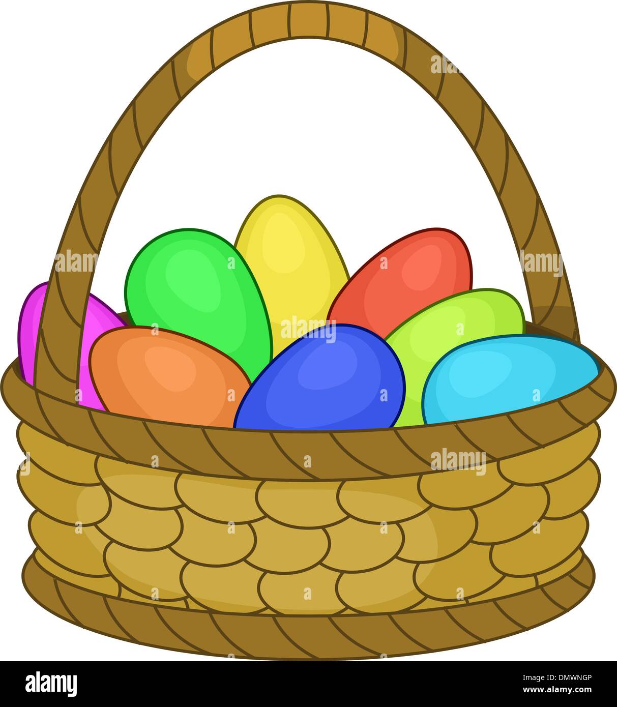 Traditional easter spring meal Stock Vector Images - Alamy