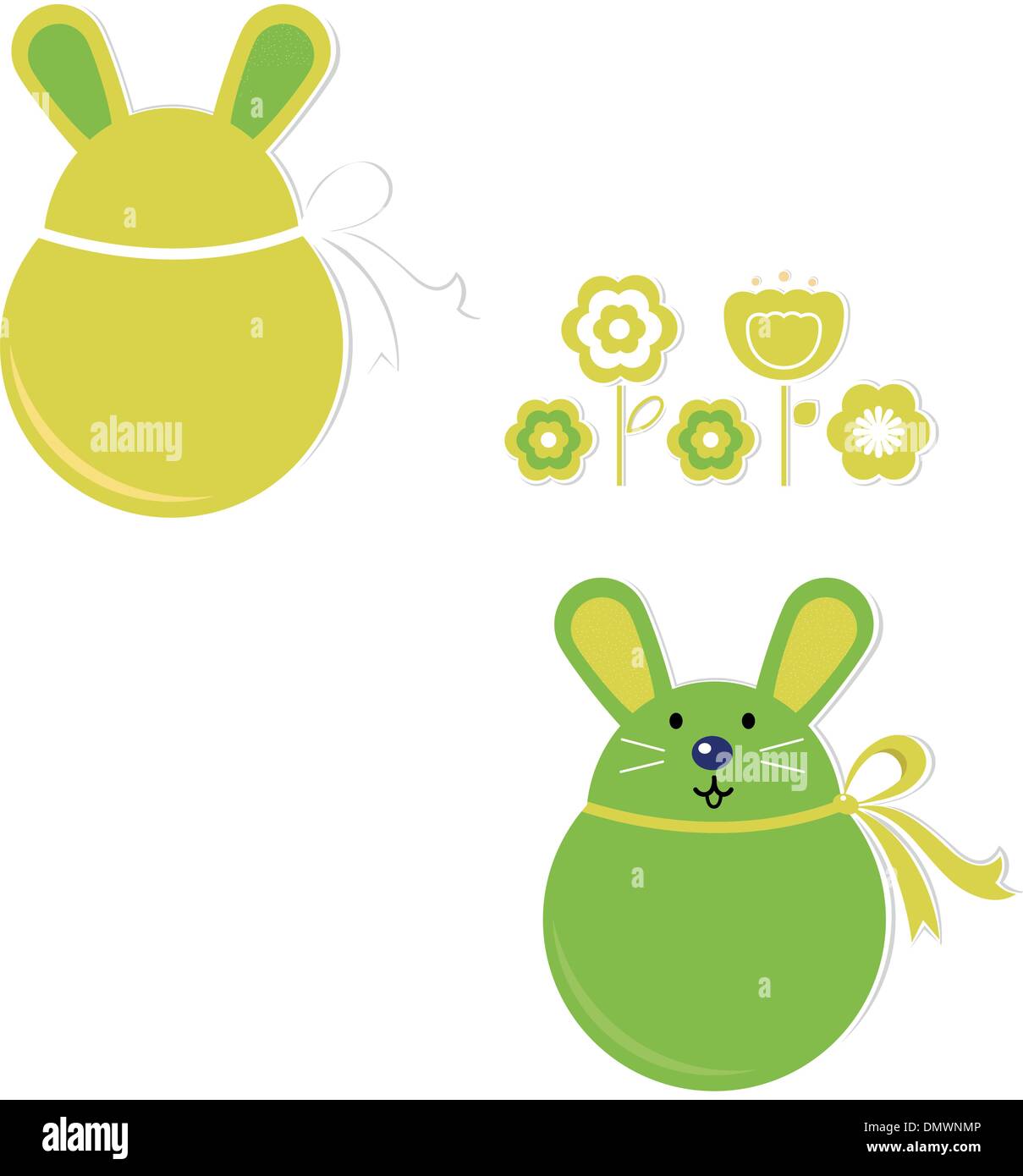 Easter bunny stickers hi-res stock photography and images - Alamy