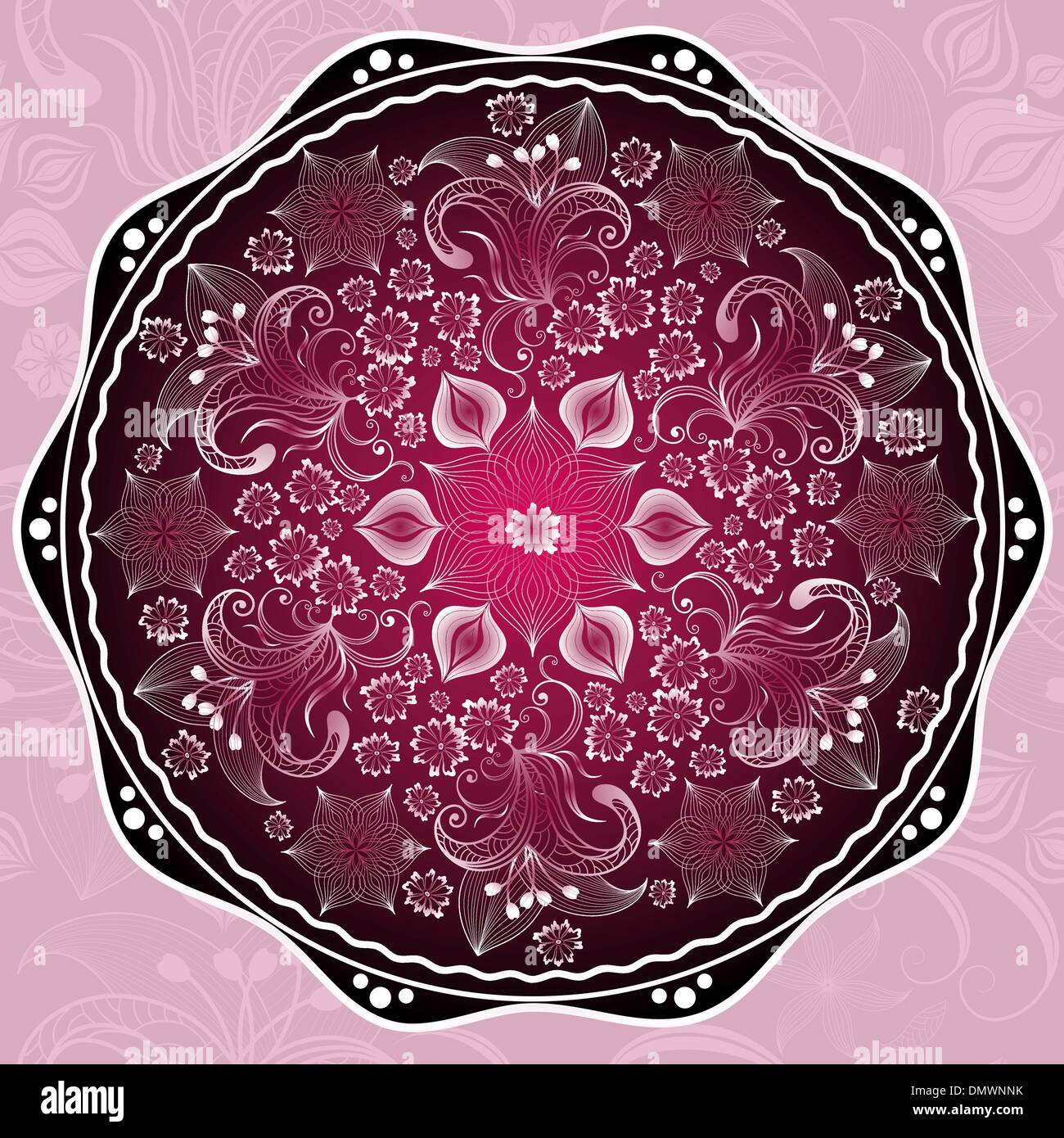 Purple round frame Stock Vector Image & Art - Alamy