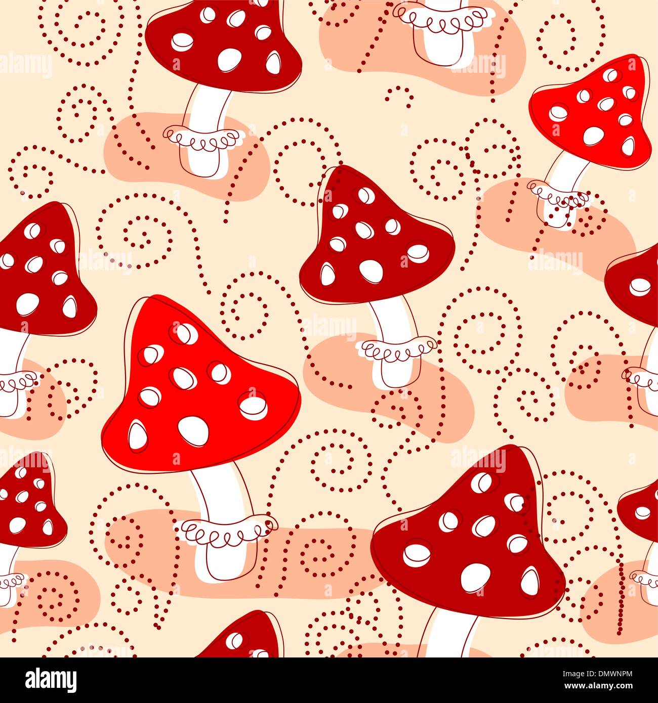 Mushrooms texture Stock Vector Images - Alamy