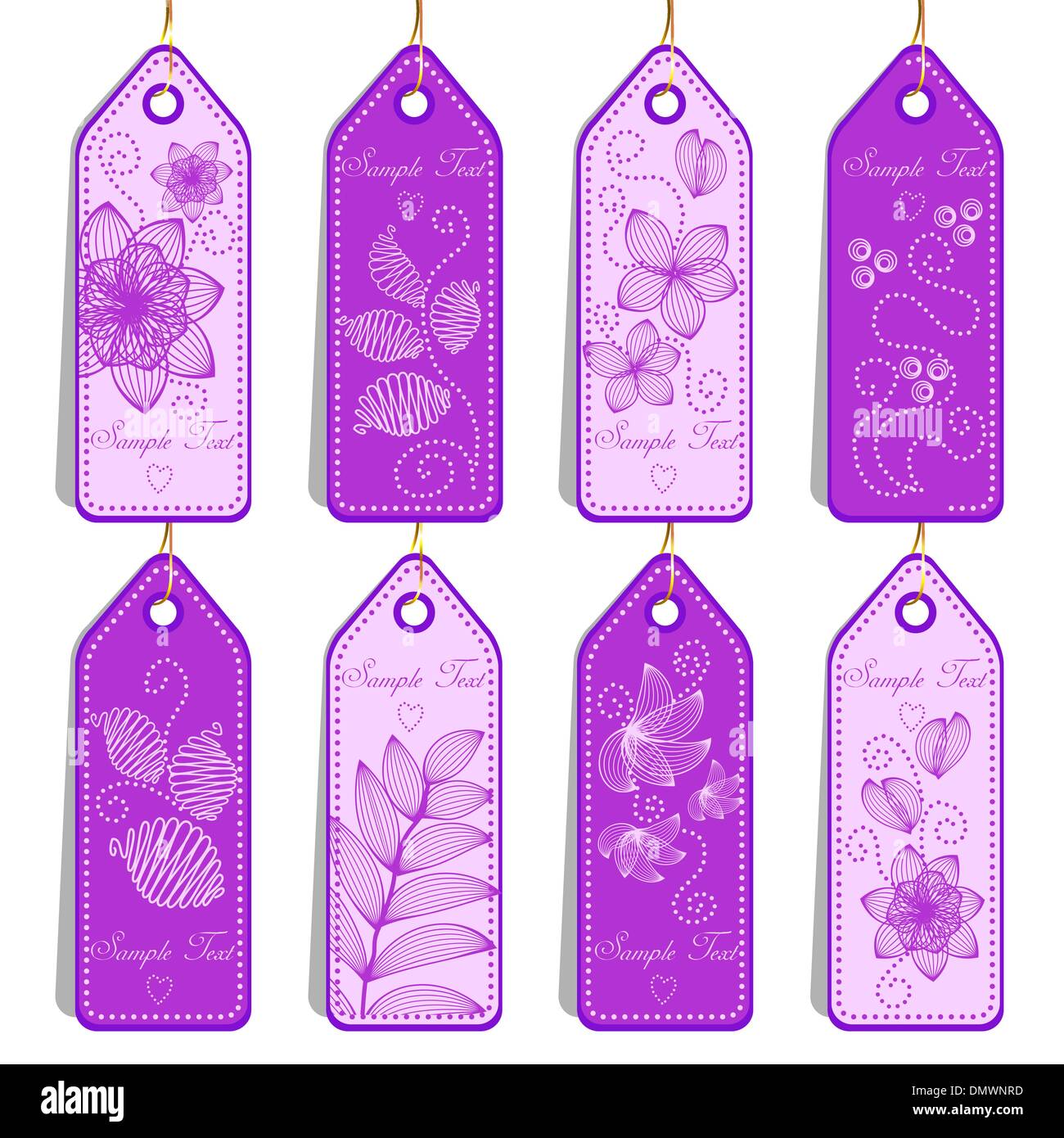 Set of cute tags Stock Vector Image & Art - Alamy