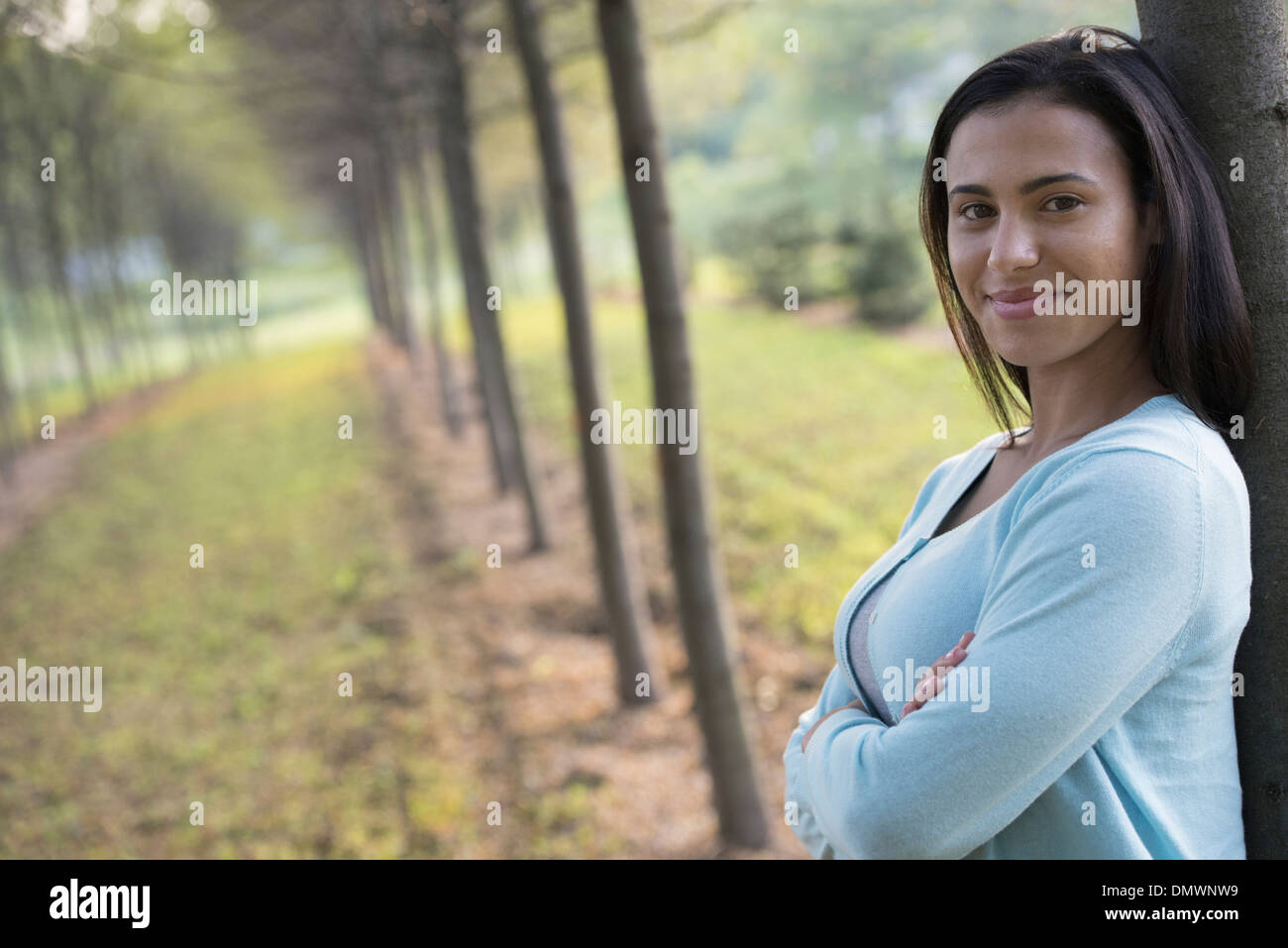 Leaning against a tree hi-res stock photography and images - Alamy
