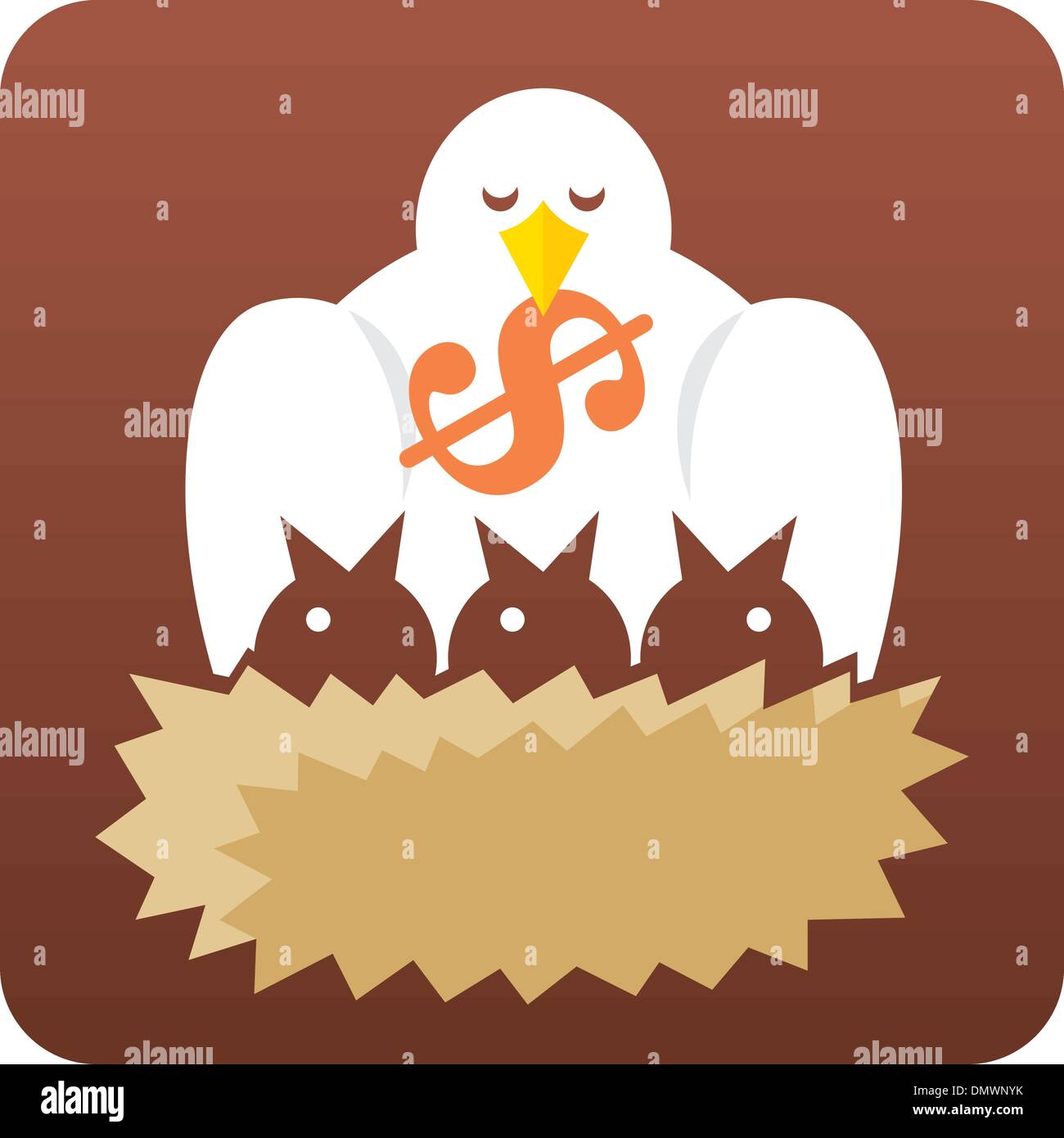 Helping birds to nest Stock Vector Images - Alamy