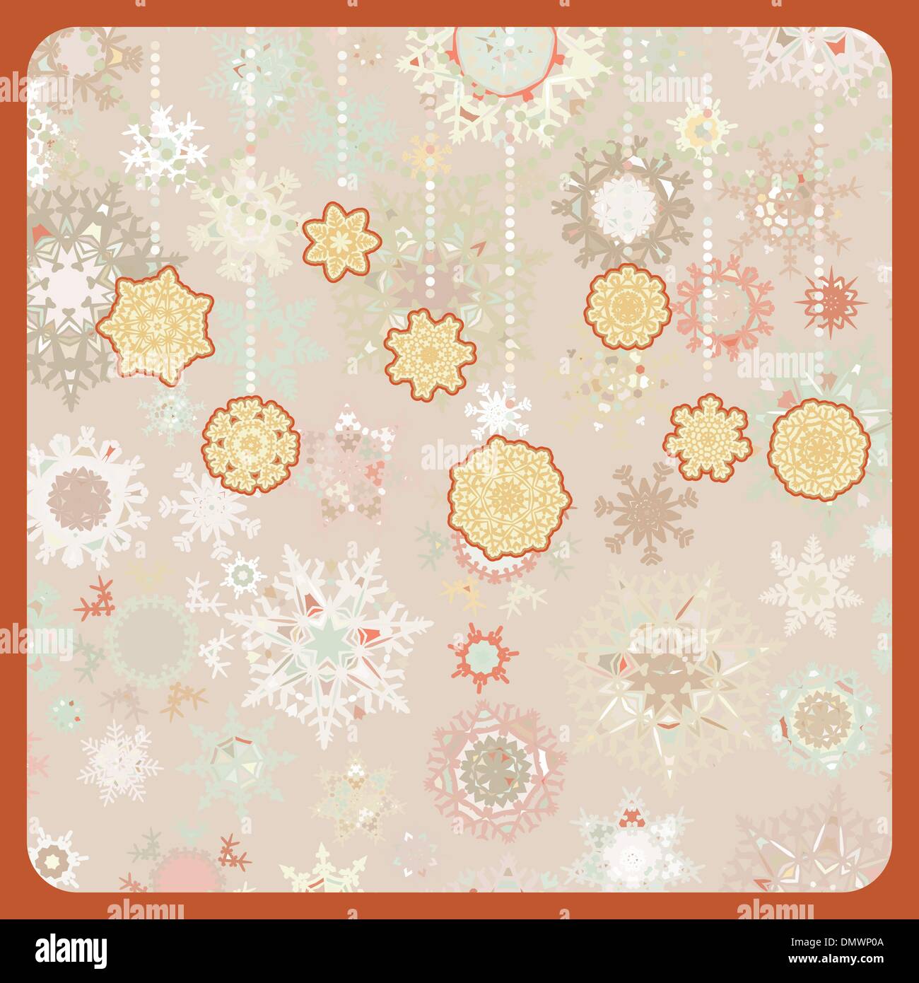 Colorful retro snowflake pattern. EPS 8 Stock Vector Image & Art - Alamy