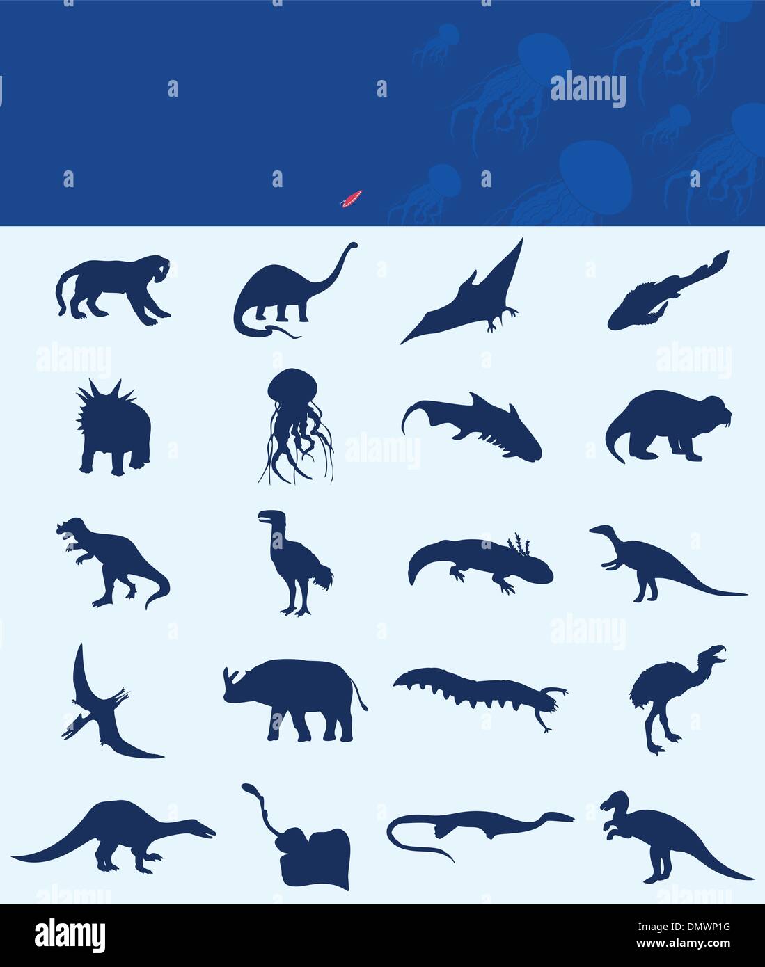 Dinosaur shape Stock Vector Images - Alamy